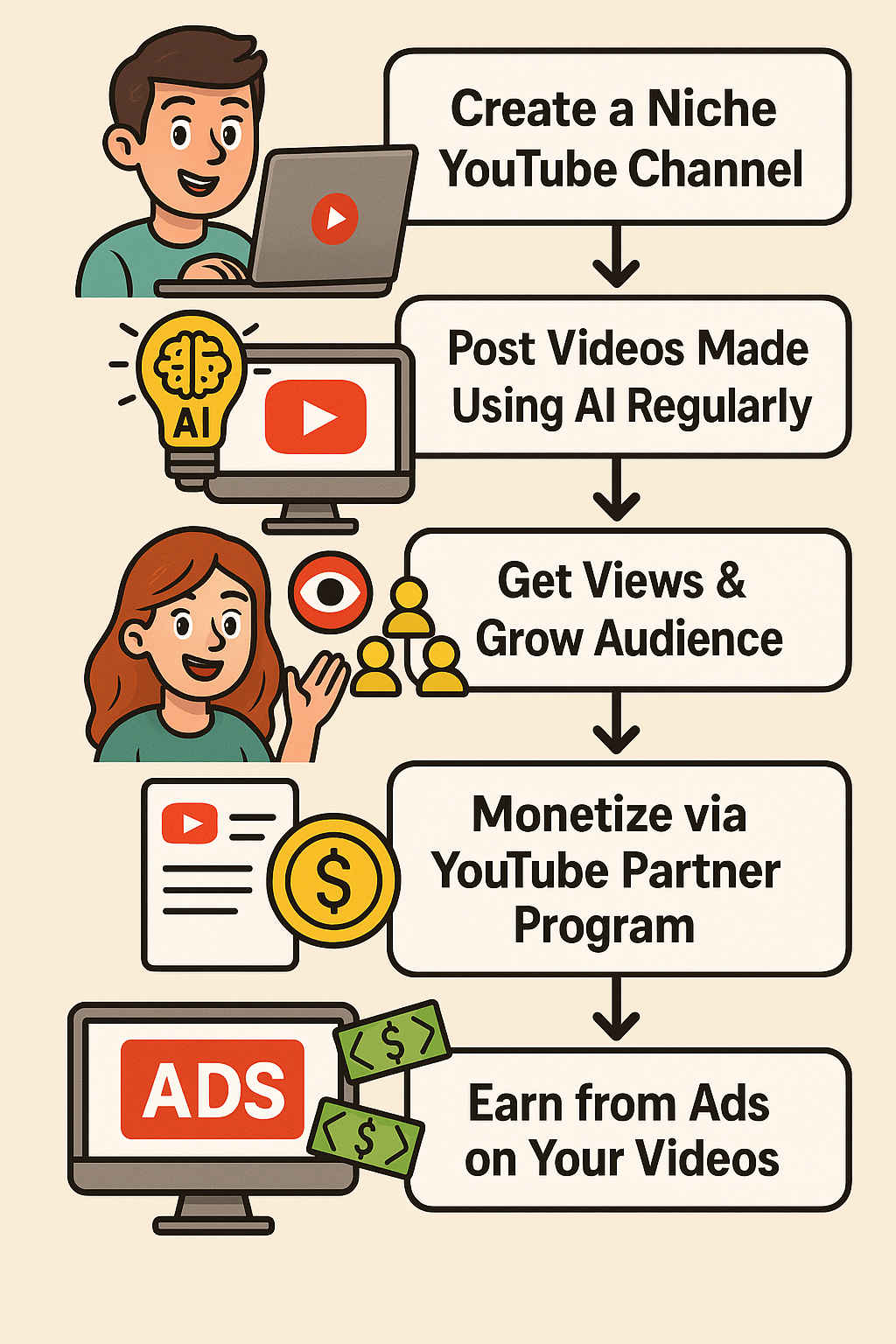How To Make Money On Youtube Using AI (Proof Attached!!)