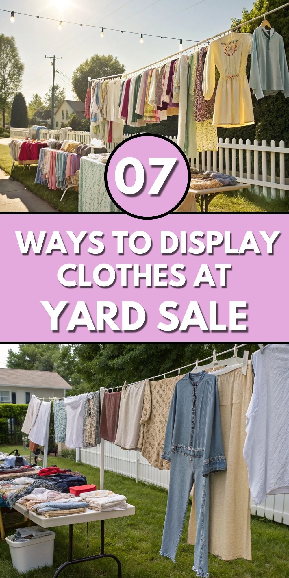 How To Display Clothing At a Garage Sale (7 Ways)