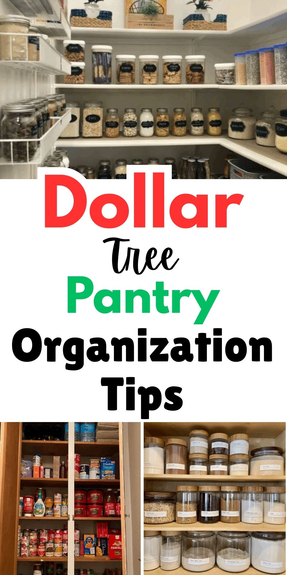 Dollar Tree Pantry Organization Ideas on a Budget